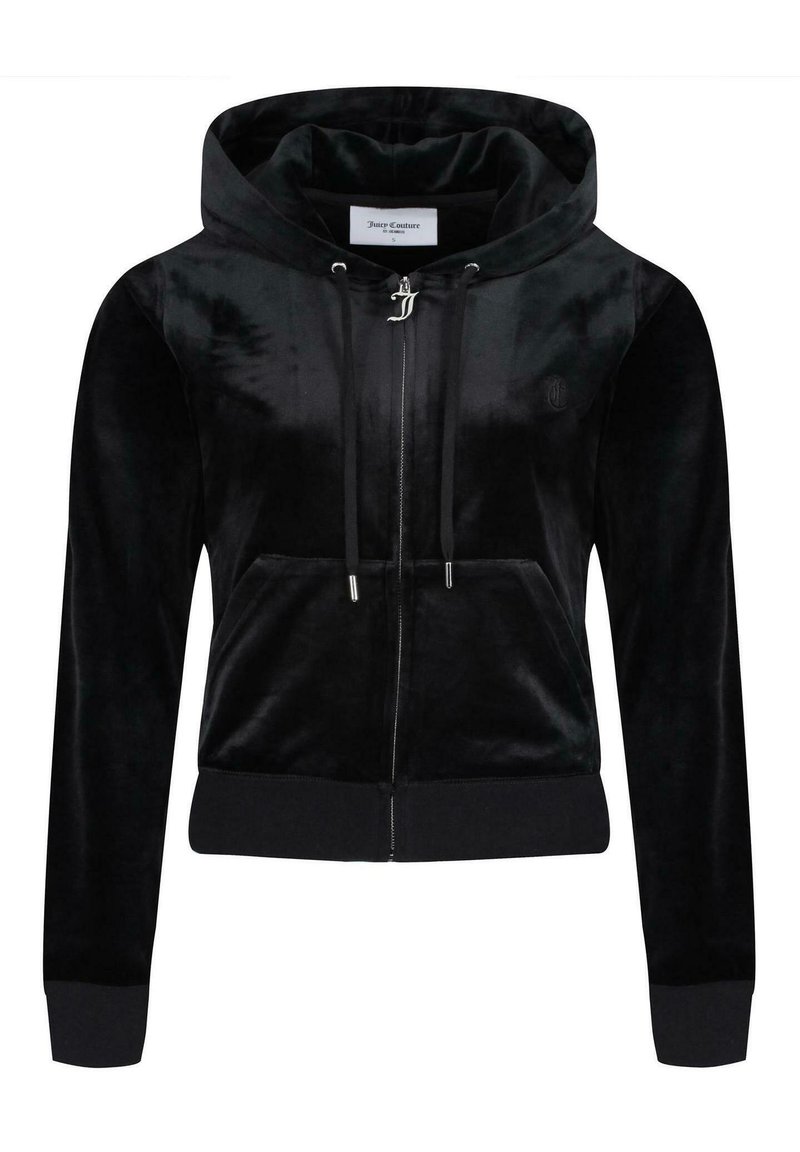Juicy Couture ROBERTSON CLASSIC VELOUR ZIP TROUGH - Sweatjacke - black/schwarz - Zalando.at