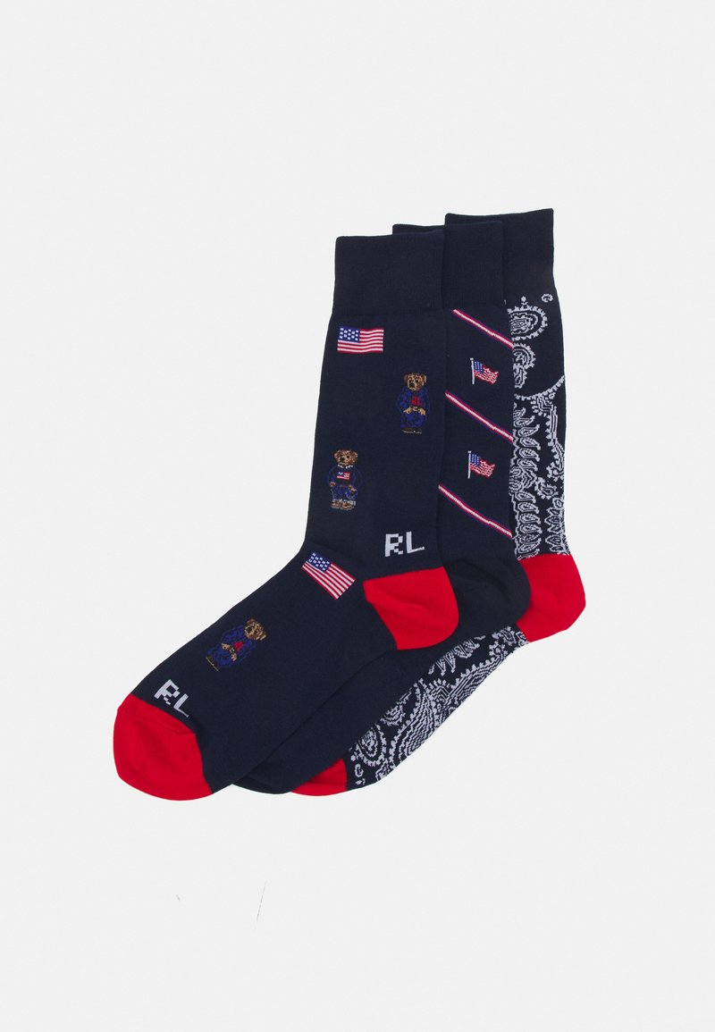 Polo Ralph Lauren GIFT BOXES CREW SOCK UNISEX 3 PACK - Socken - navy ...
