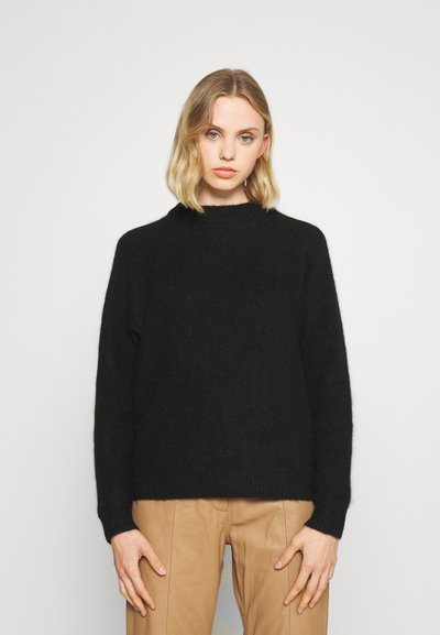 pure cashmere MOCKNECK - Strickpullover - black/schwarz - Zalando.ch