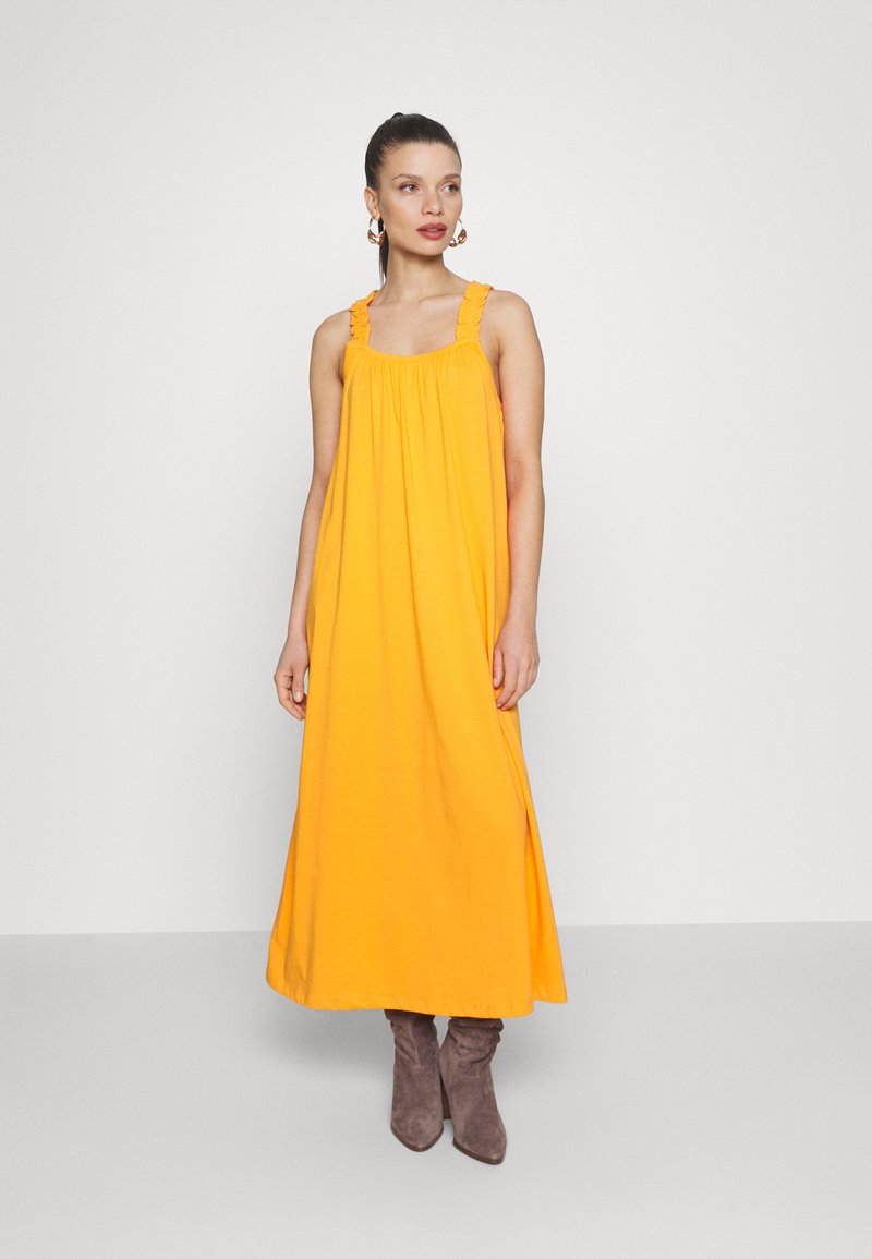 ONLY Petite ONLMAY MIX DRESS PTT - Maxi dress - orange peel/orange ...