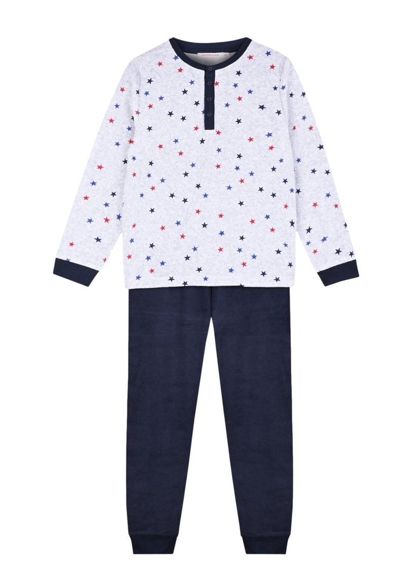 Monoprix LONG IMPRIMÉ ÉTOILES - Pyjama - marine/bleu marine - ZALANDO.FR