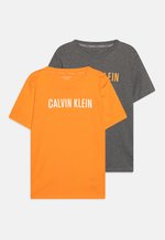 Calvin Klein Underwear TEE 2 PACK - T-shirts print - sunrise orange ...