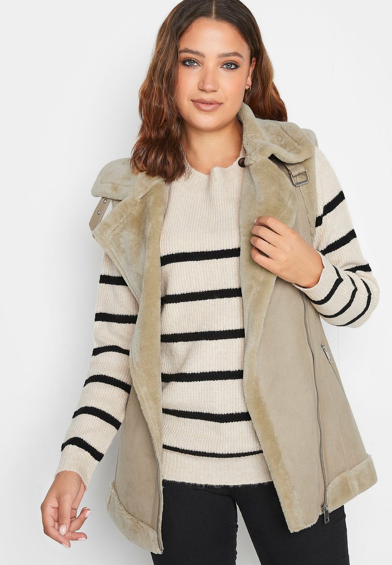 Long Tall Sally AVIATOR GILET - Veste sans manches - brown/marron ...