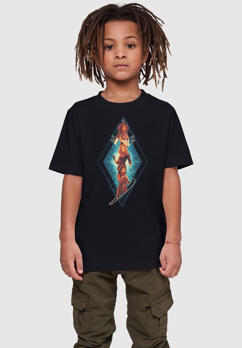 ABSOLUTE CULT THE MARVELS - DIAMOND TRIO - Print T-shirt - black ...