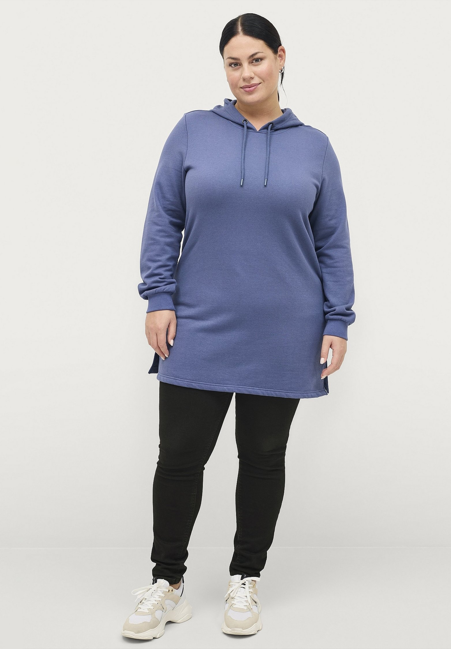Ellos Plus collection KASSI Hoodie blau blue Zalando