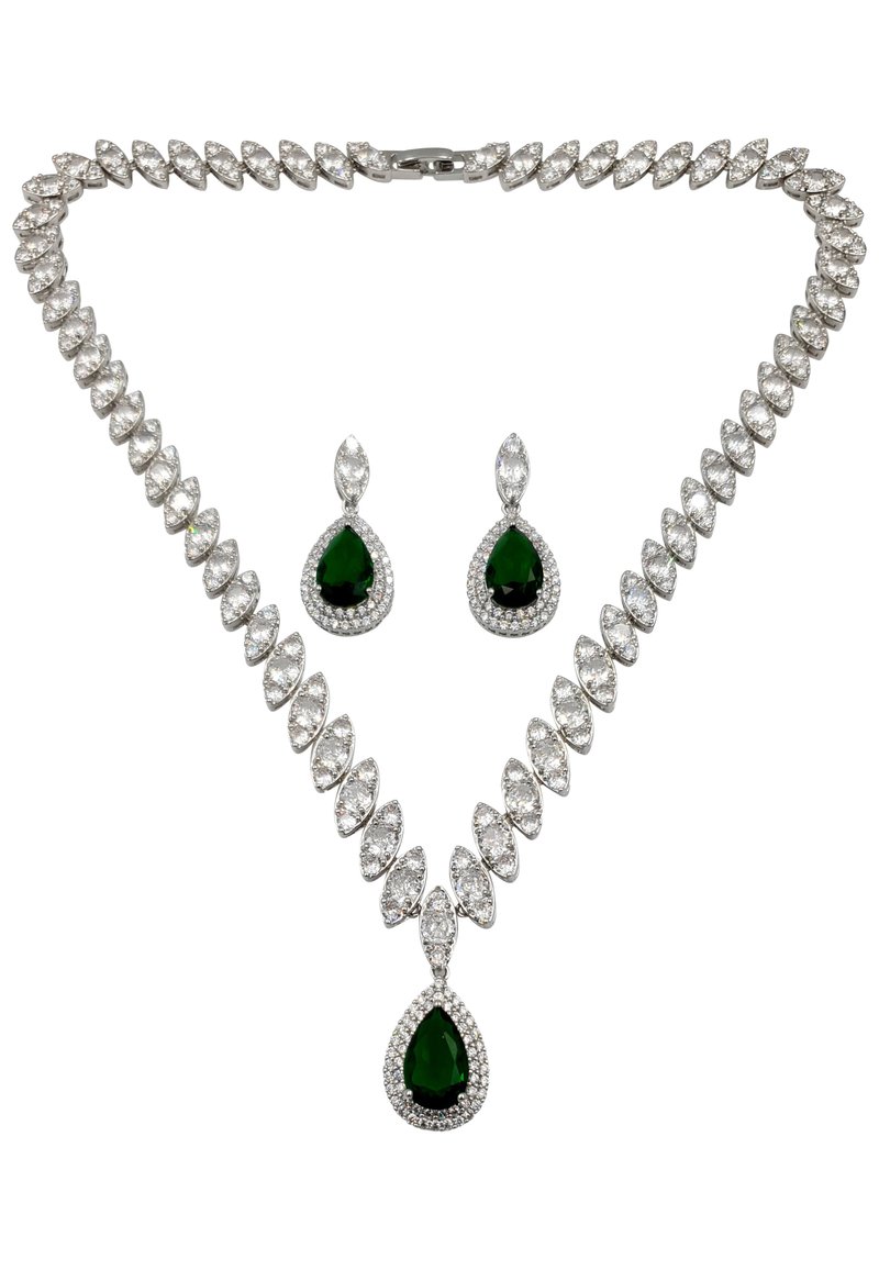 HEBE JEWELS PARTY & HOCHTZEIT SET - Ohrringe - grün - Zalando.ch