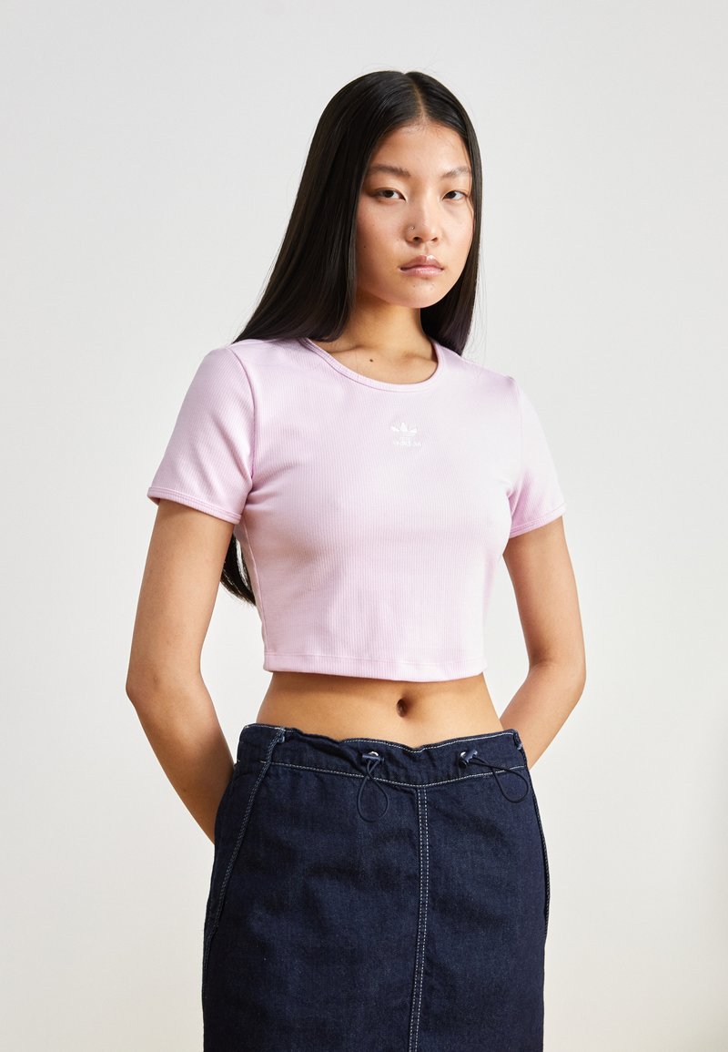 adidas Originals ESSENTIALS BASIC - Tricou basic - orchid fusion/roz ...