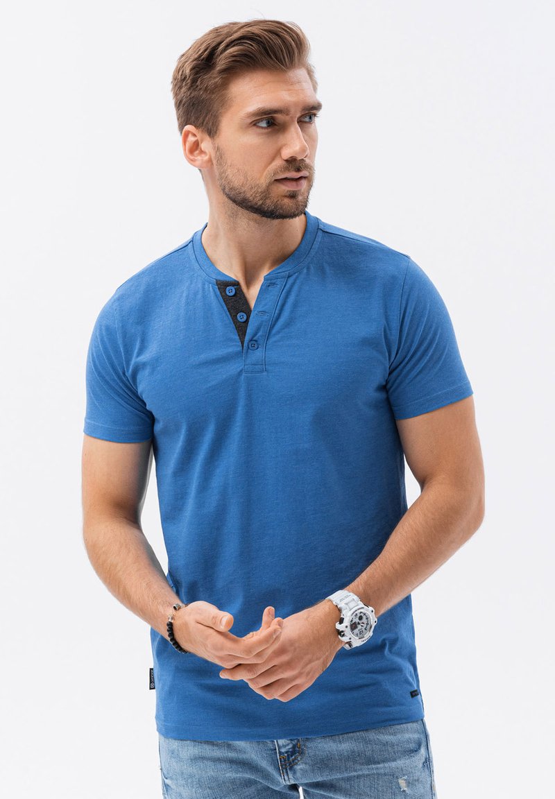Ombre WITH BUTTONS - T-Shirt basic - blue/blau - Zalando