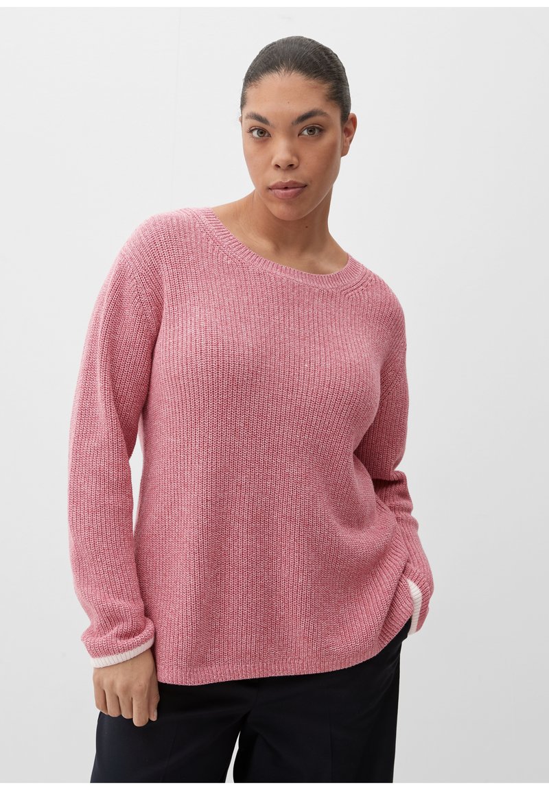 Triangle Strickpullover - rosa/rosa meliert - Zalando.ch