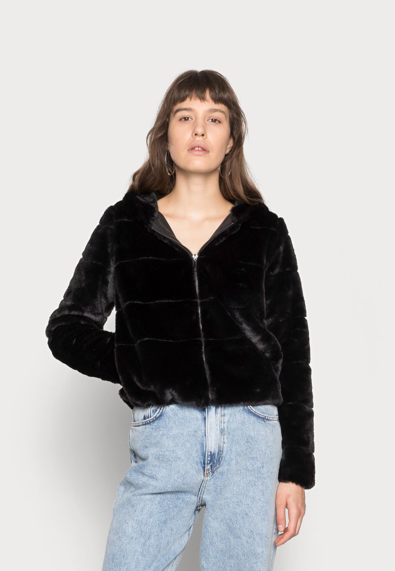 ONLY ONLCHRIS HOODED JACKET - Winter jacket - black - Zalando.co.uk