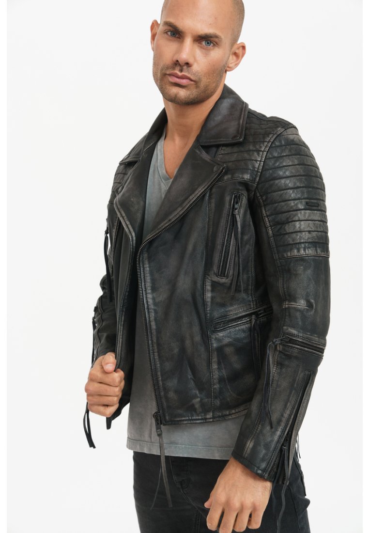 Trueprodigy BRYAN - Giacca di pelle - black/nero - Zalando.it