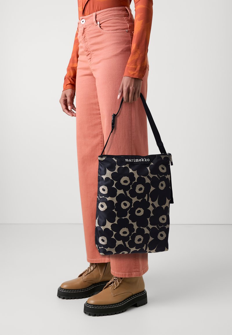 Marimekko NEAT CROSSBODY MINI UNIKKO - Across body bag - black/khaki ...