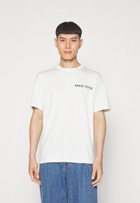 Wood Wood BOBBY CORE LOGO - T-Shirt print - light grey/hellgrau ...