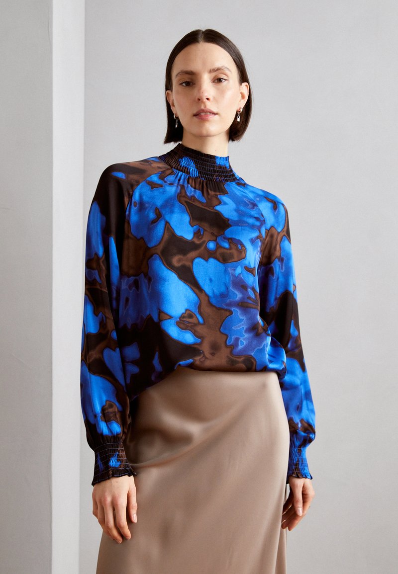 Esprit SMOKED - Blouse - bright blue/blue - Zalando.co.uk