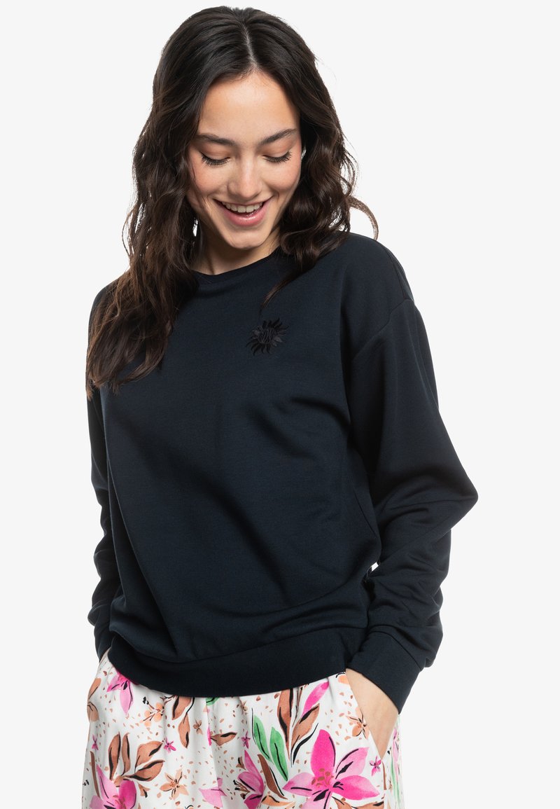 Roxy ROXY™ SURFING BY MOONLIGHT - Sweatshirt - anthracite dark blue ...