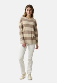 Lexington LIZZIE - Sudadera - beige stripe/beige - Zalando.es