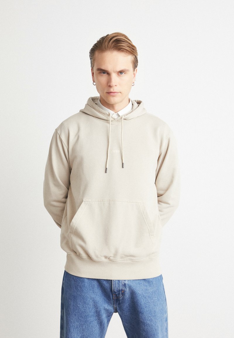 BOSS WE DYE HOOD - Sweatshirt - light beige/beige - Zalando