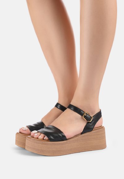 Inuovo Plateausandalette Black Blk Schwarz Zalando Ch