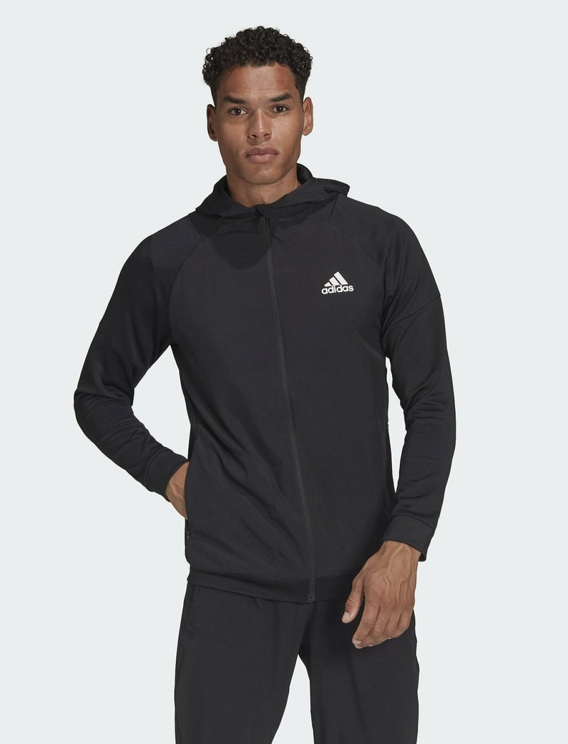 adidas Performance FULL ZIP - Training jacket - black - Zalando.co.uk
