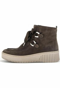 Gabor Platform ankle boots - mohair dust/dark brown - Zalando.ie