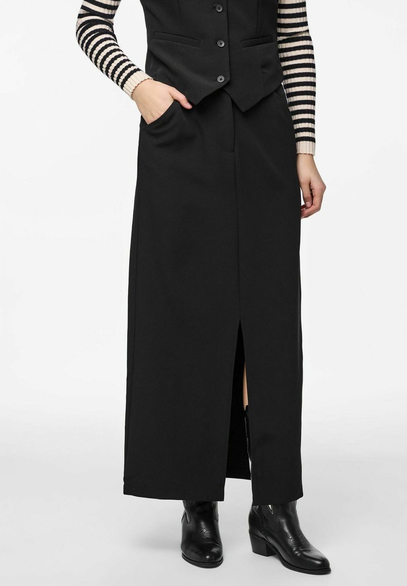 Pieces BOZZY - Maxi skirt - black - Zalando.de