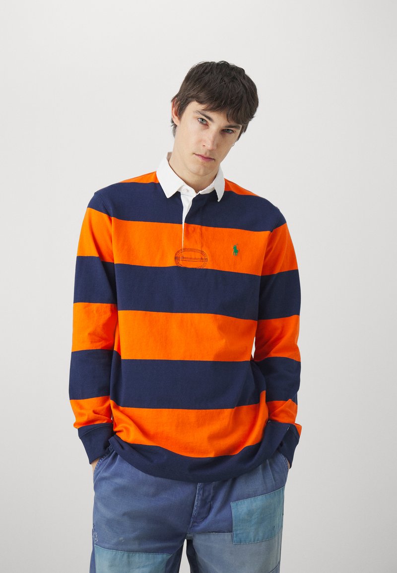 Polo Ralph Lauren LONG SLEEVE RUGBY - Poloshirt - newport navy/sailing ...