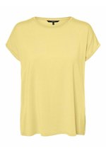 Vero Moda VMAVA PLAIN GAJRS NOOS - T-Shirt basic - lemon meringue ...