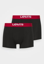 Levi's® MEN SOLID BASIC TRUNK 2 PACK - Panties - black/red/grau - Zalando.de
