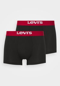 Levi's® MEN SOLID BASIC TRUNK 2 PACK - Boxerky - black/red/sivá - Zalando.sk