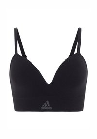 adidas Sportswear ACTIVE SEAMLESS MICRO STRETCH - Triangle bra - black ...