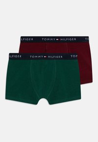Tommy Hilfiger TRUNK 2 PACK - Boxeri - deep rouge/ornamental green/roz ...