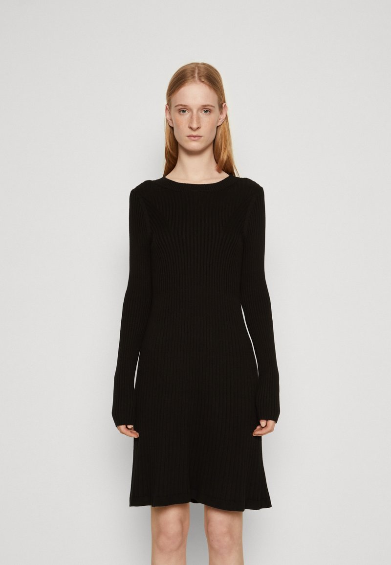 Gap Tall CREW NECK DRESS - Shift dress - black - Zalando.ie