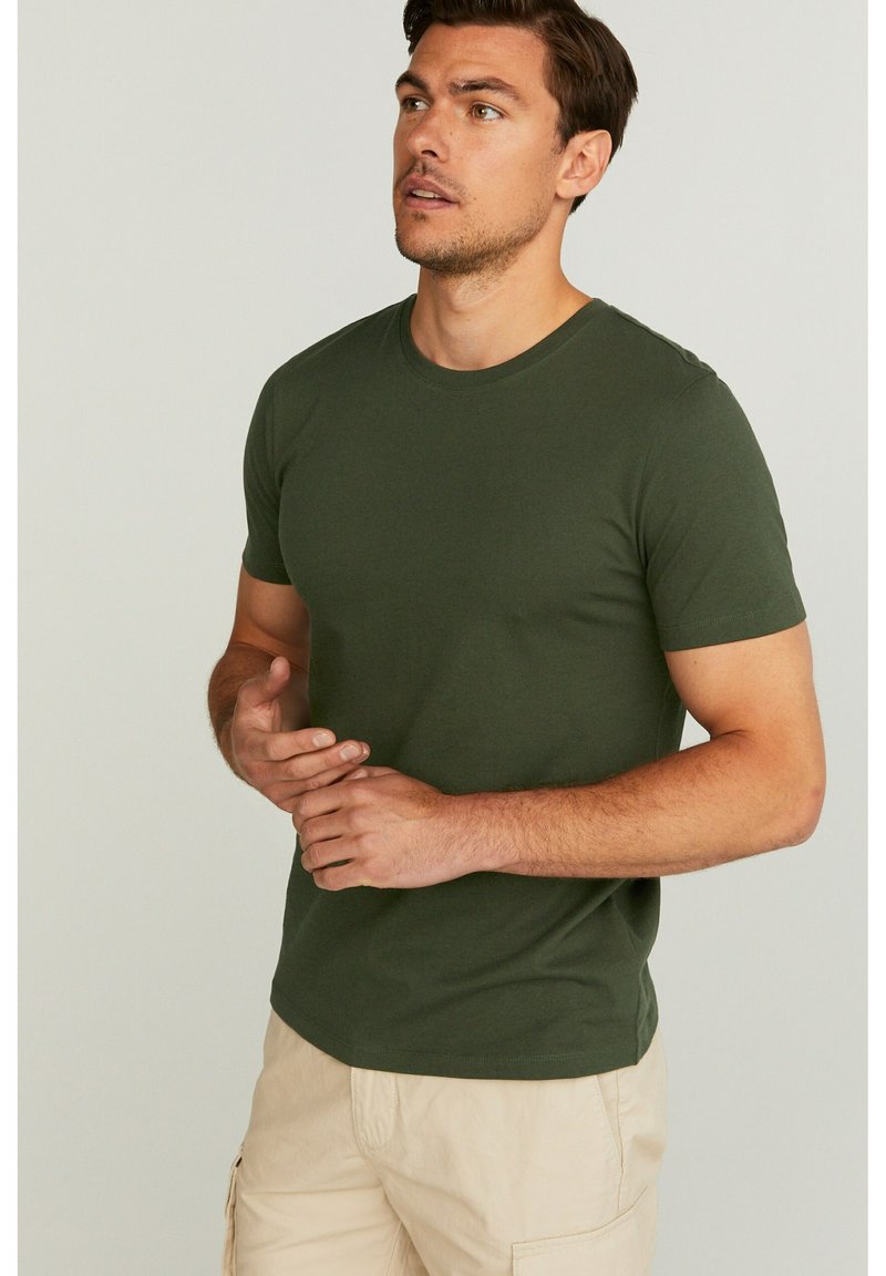 Dobber AIDAN - T-shirt basic - dk green/zielony - Zalando.pl