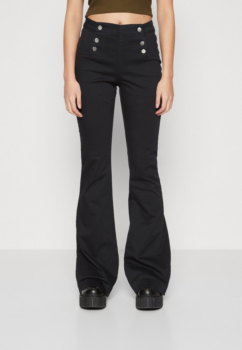 ONLY ONLATLANTA FLARED - Püksid - black/must - Zalando.ee