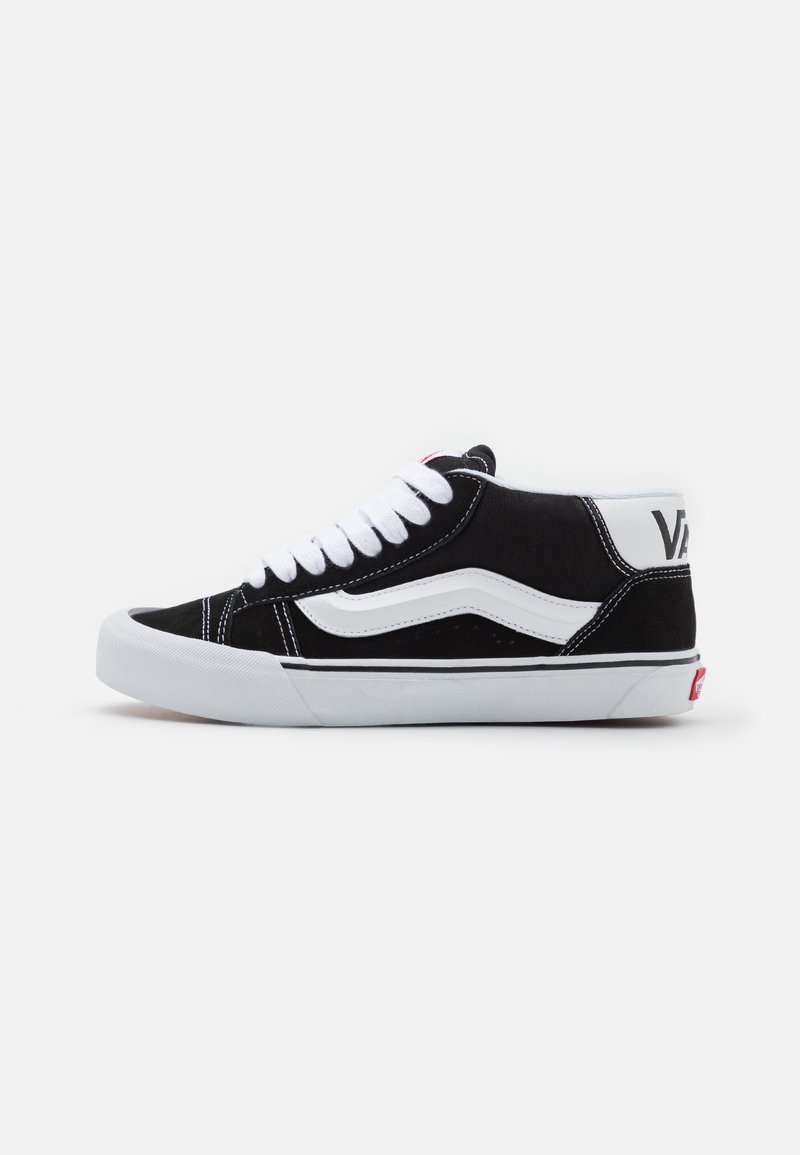 Vans KNU MID UNISEX - Chaussures de skate - black/true white/noir - ZALANDO.FR