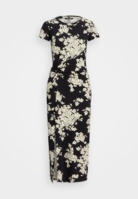 Lauren Ralph Lauren SYPORAH SHORT SLEEVE DAY DRESS - Etuikleid - black/cream/offwhite - Zalando.de