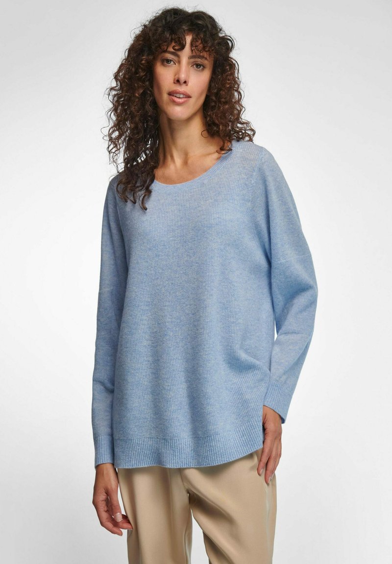 PETER HAHN Pullover - hellblau melange/bleu clair - ZALANDO.FR