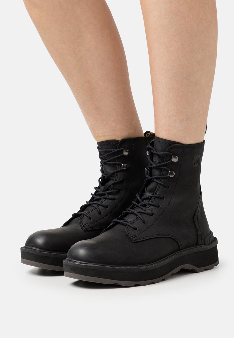 Sorel HI-LINE LACE - Snørestøvletter - black/jet/svart - Zalando.no