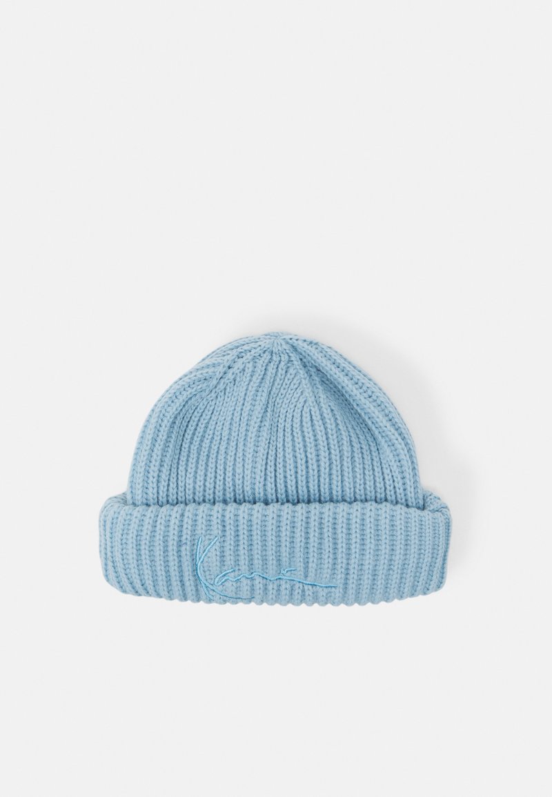 Karl Kani SIGNATURE FISHERMAN BEANIE UNISEX - Bonnet - light blue/bleu ...