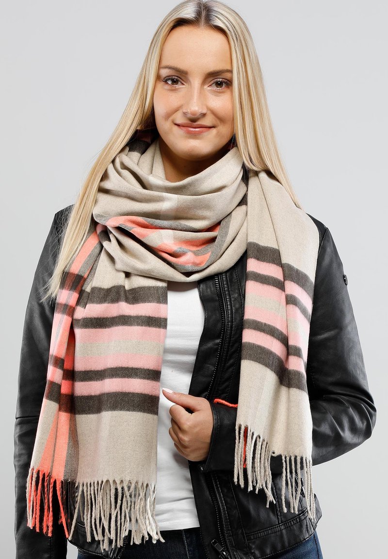 FRAAS FRAAS PLAID CASHMINK - MADE IN GERMANY - Schal - natural white ...