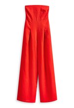 Next 100% LINEN BANDEAU JUMPSUIT - Jumpsuit - red/rot - Zalando.ch