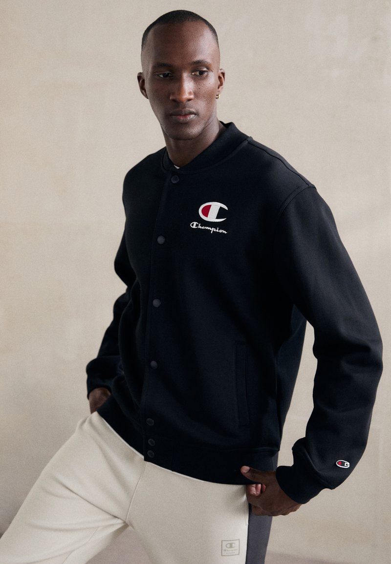 Champion ICONS BOMBER - Zip-up sweatshirt - black - Zalando