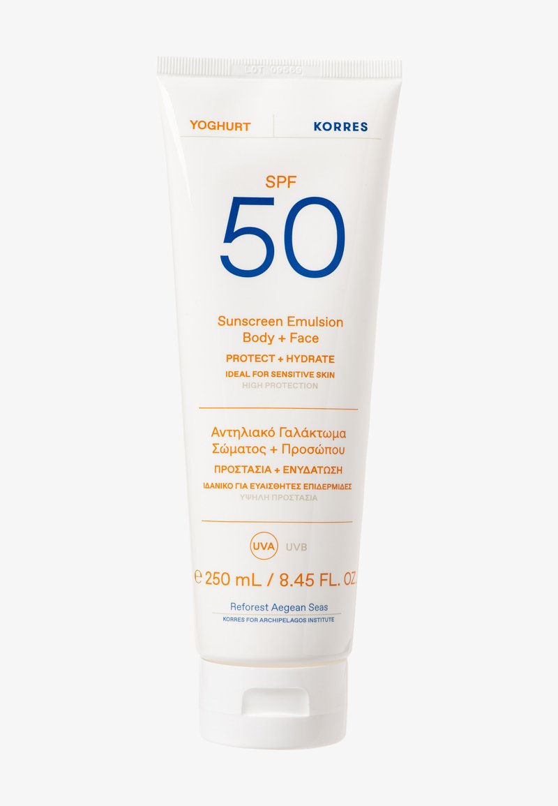 KORRES YOGHURT SUNSCREEN EMULSION BODY + FACE SPF50 - Sun protection ...