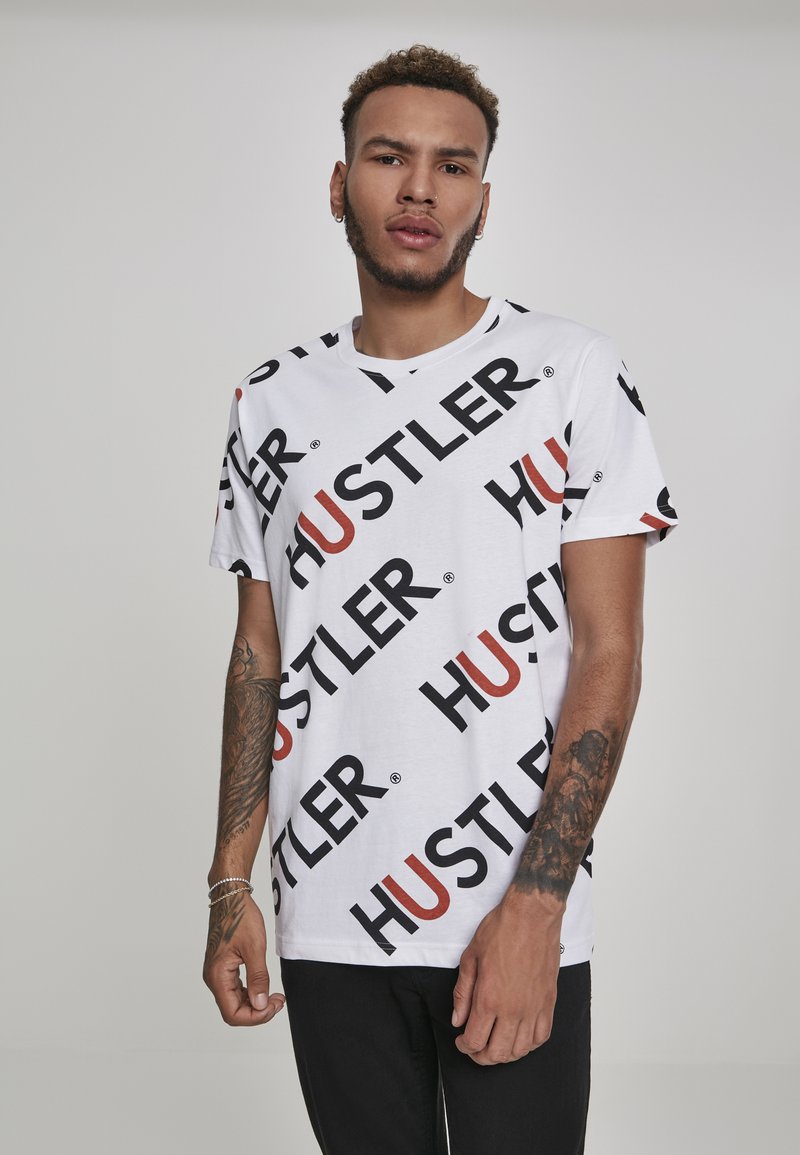 Mister Tee HUSTLER - T-Shirt print - white/weiß - Zalando.at
