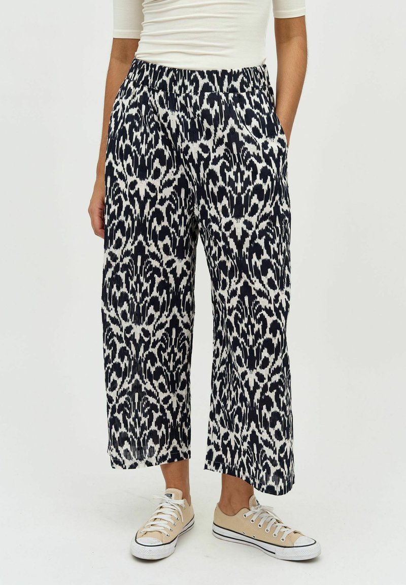 mbyM Trousers - devika print/black - Zalando.ie