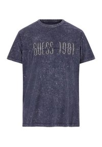 Guess LOGO RICAMATO - Trükipildiga T-särk - blu/sinine - Zalando.ee