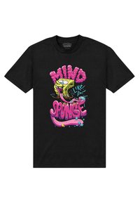 Henry Tiger SPONGEBOB SQUAREPANTS MIND SPONGE - T-Shirt print - black ...