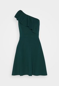 WAL G PETITE MAXINE RUFFLE SKATER - Rochie din jerseu - forest green ...