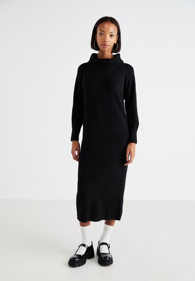 YAS FONNY LS ROLL NECK NOOS - Neulemekko - black/musta - Zalando.fi