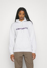 Carhartt WIP HOODED - Sweatshirt - heather/cassis/hellgrau - Zalando.ch